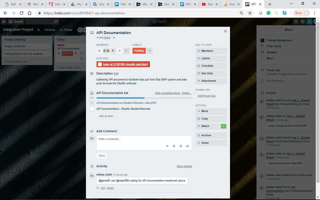 How to track Sprint progress using Trello? - Aditee Joshi